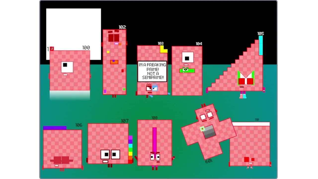 NumberBlocks Band 101 - 110(with updated sounds ofc) - YouTube