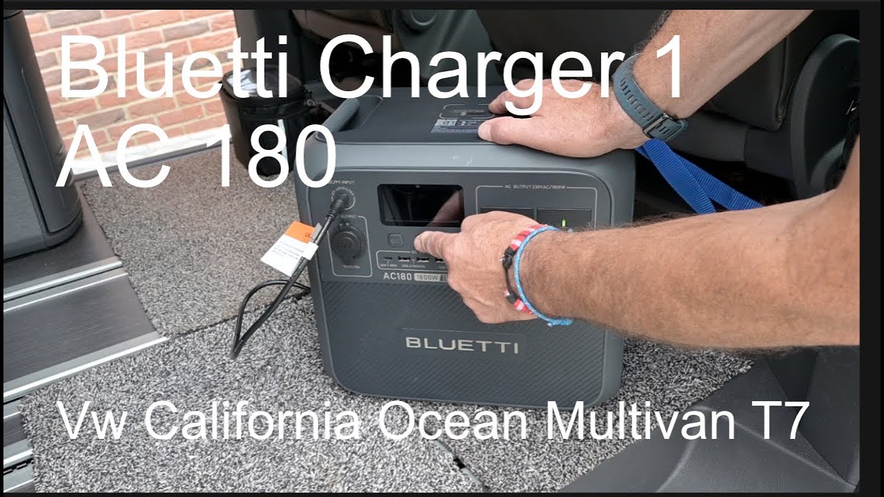 Bluetti Charger 1 installed in VW California Ocean Multivan T7 - YouTube