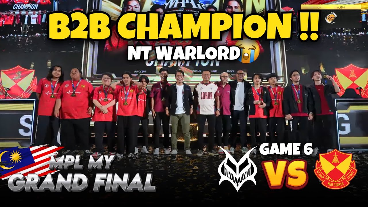 SRG BACK TO BACK CHAMPION MPL-MY S14! VMS VS SRG GAME 6 GRAND FINAL MPL ...