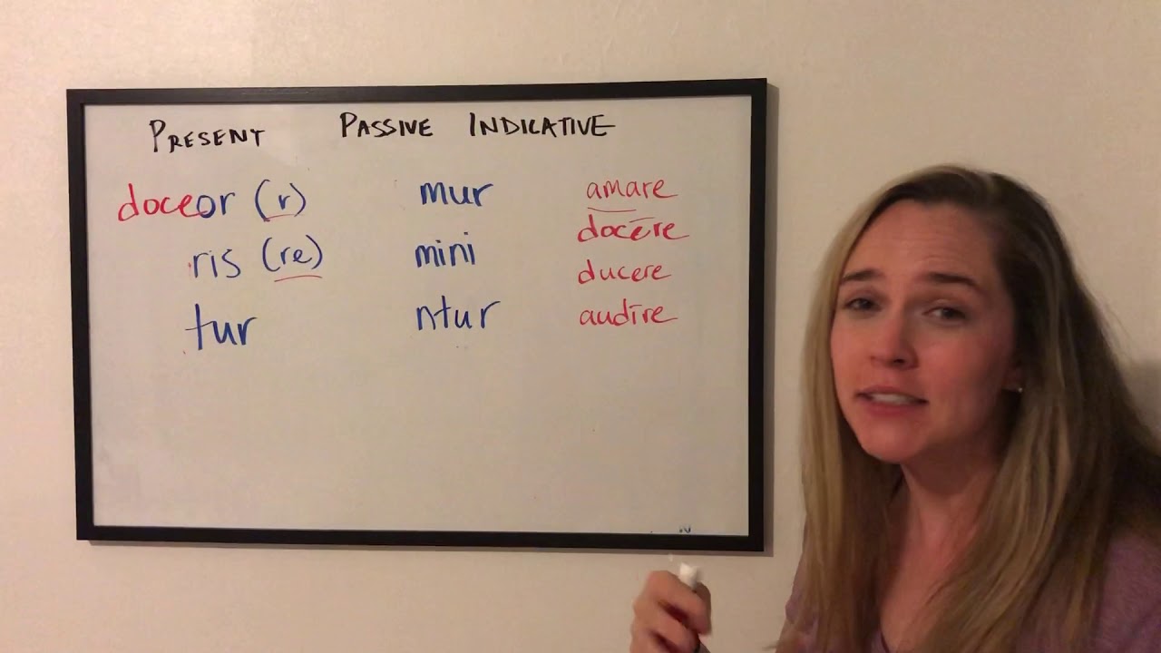 Present Passive Indicative Latin - YouTube