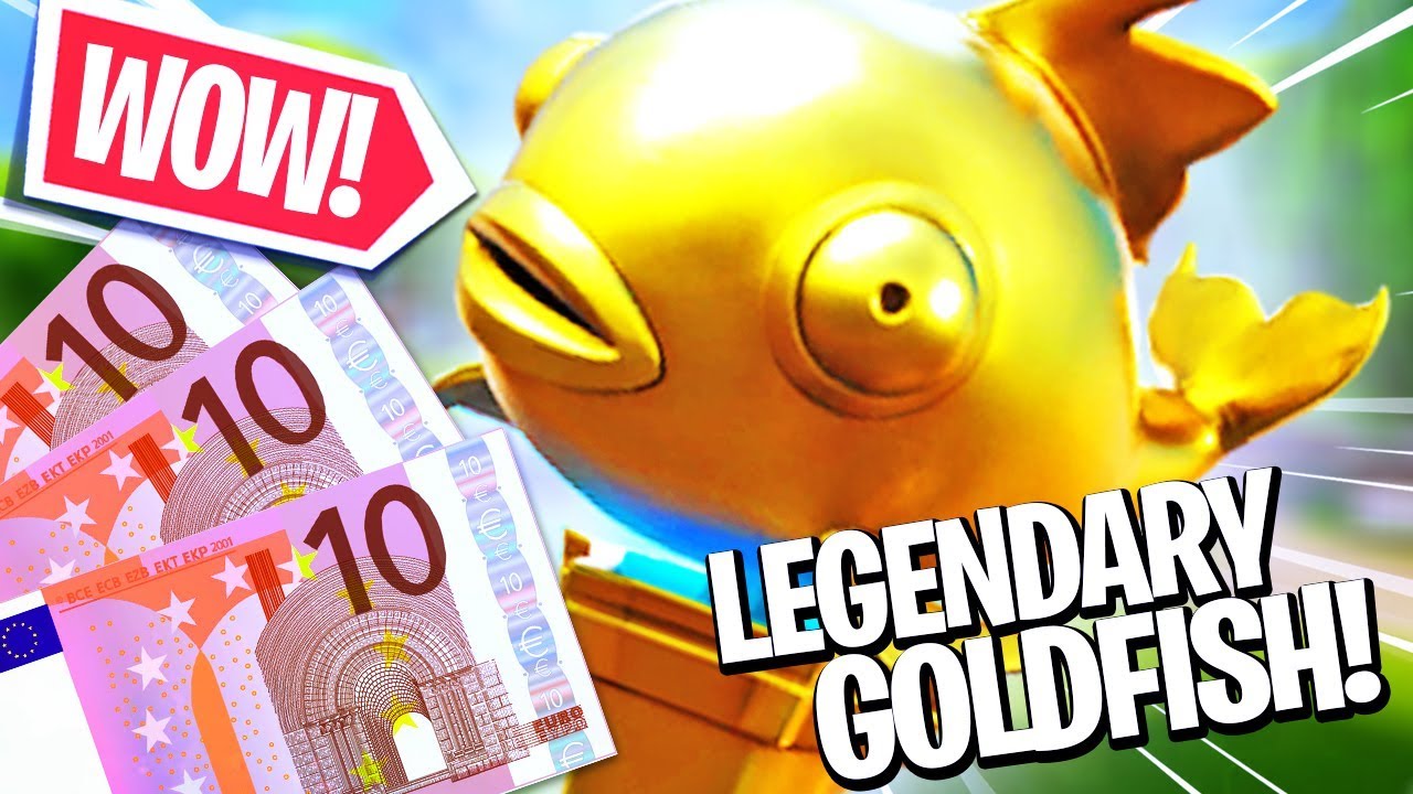 10 EURO voor IEDEREEN die de LEGENDARY GOLDFISH vindt in FORTNITE ...