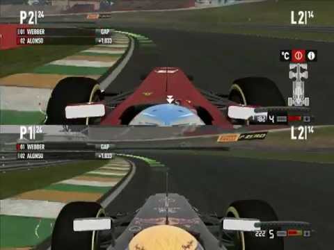 F1 2011 Game - Interlagos Split-Screen PC - YouTube