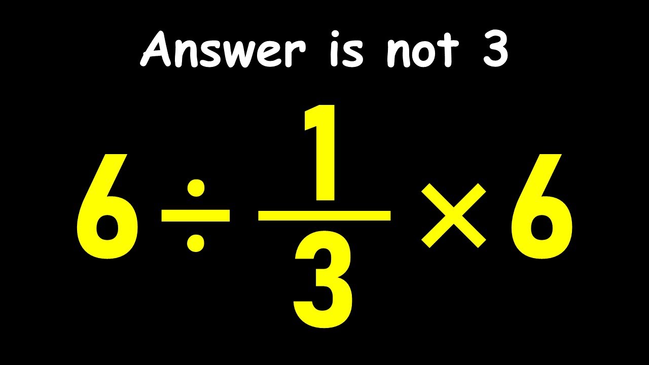 Most People Get This Math Question Wrong! - YouTube
