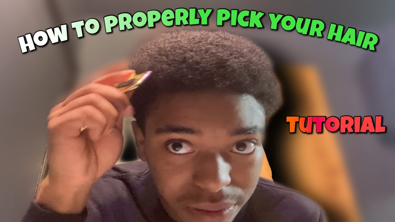 How to properly pick your hair - YouTube