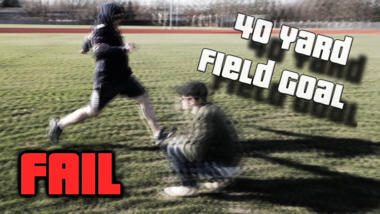 40 Yard Field Goal Fail - YouTube