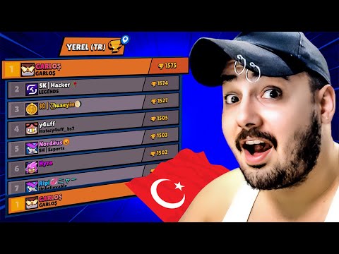 O MALUM KİŞİYİ TOKATLAYIP TÜRKİYE 1. Sİ OLDUM! 😎 Brawl Stars