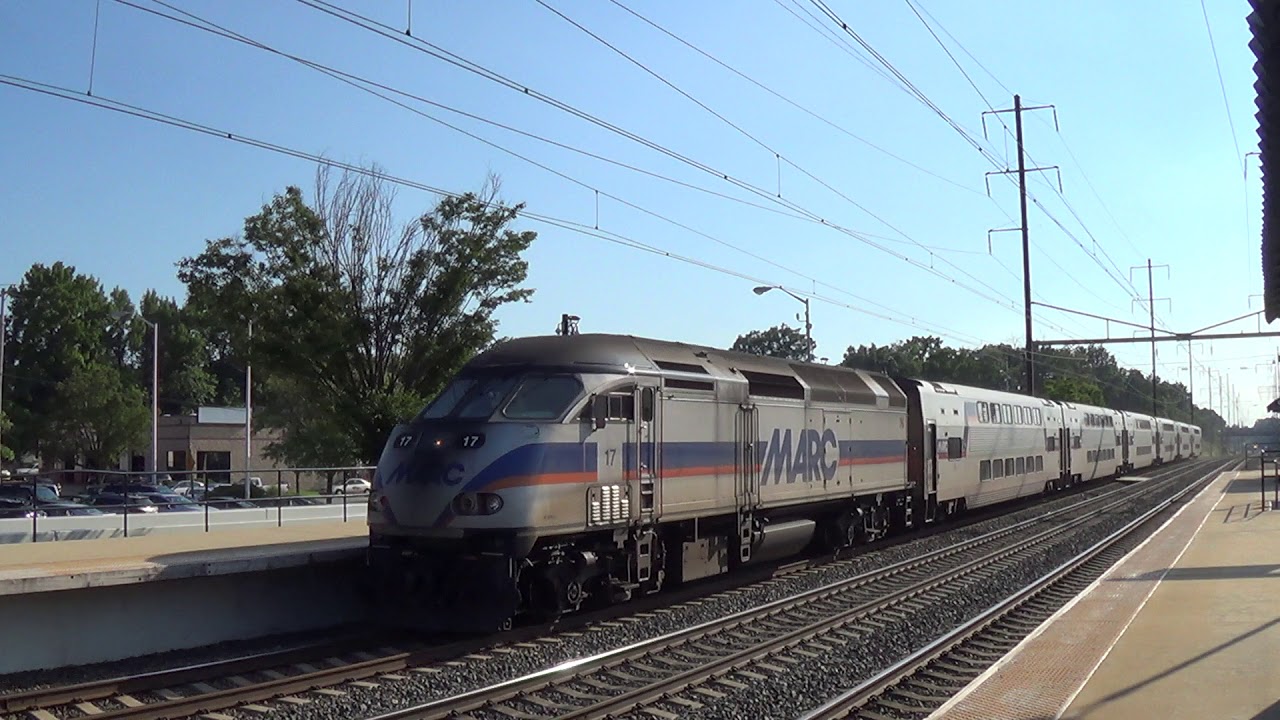 MARC 641, 634, and Amtrak 2122 - YouTube