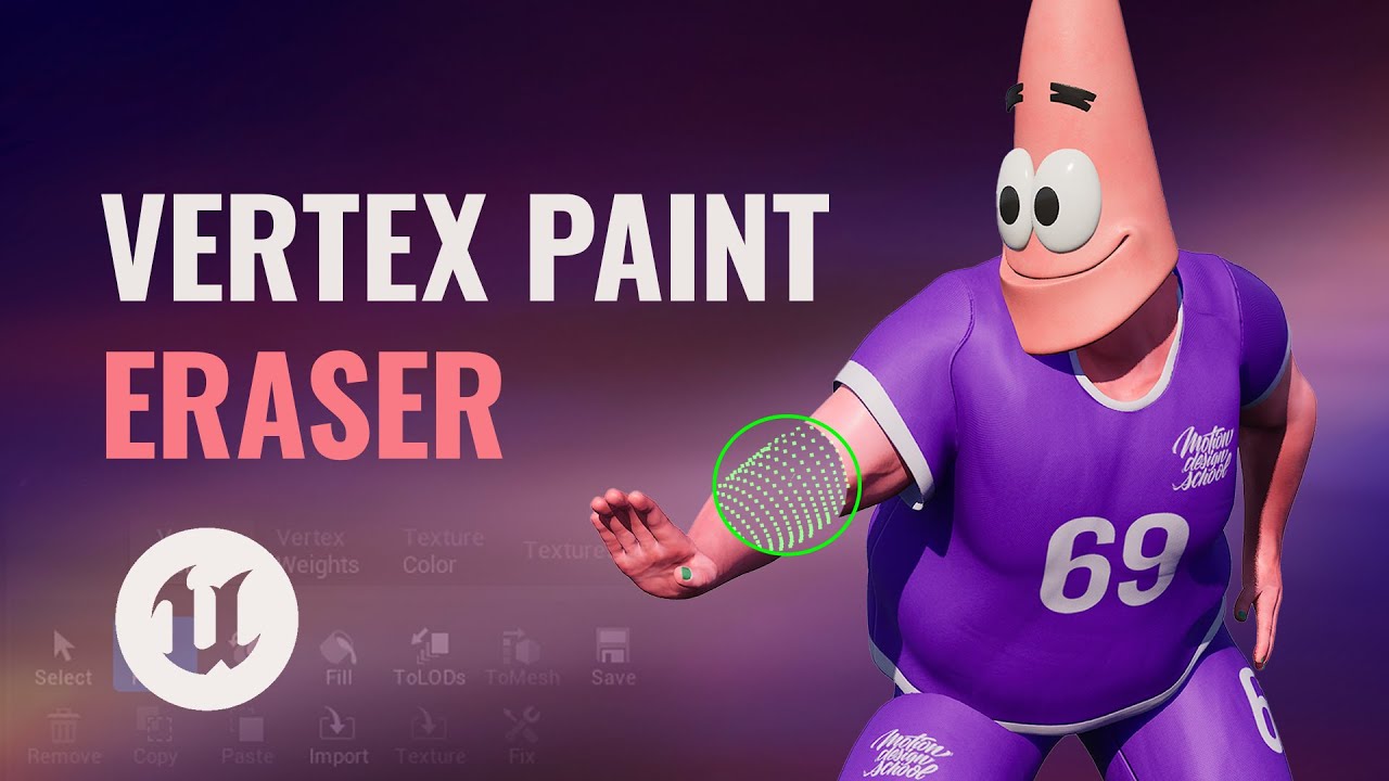 Vertex Paint Eraser | Unreal Engine Motion - YouTube