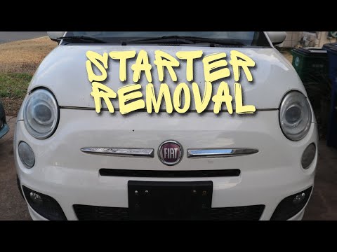 Fiat 500 Starter Removal - YouTube
