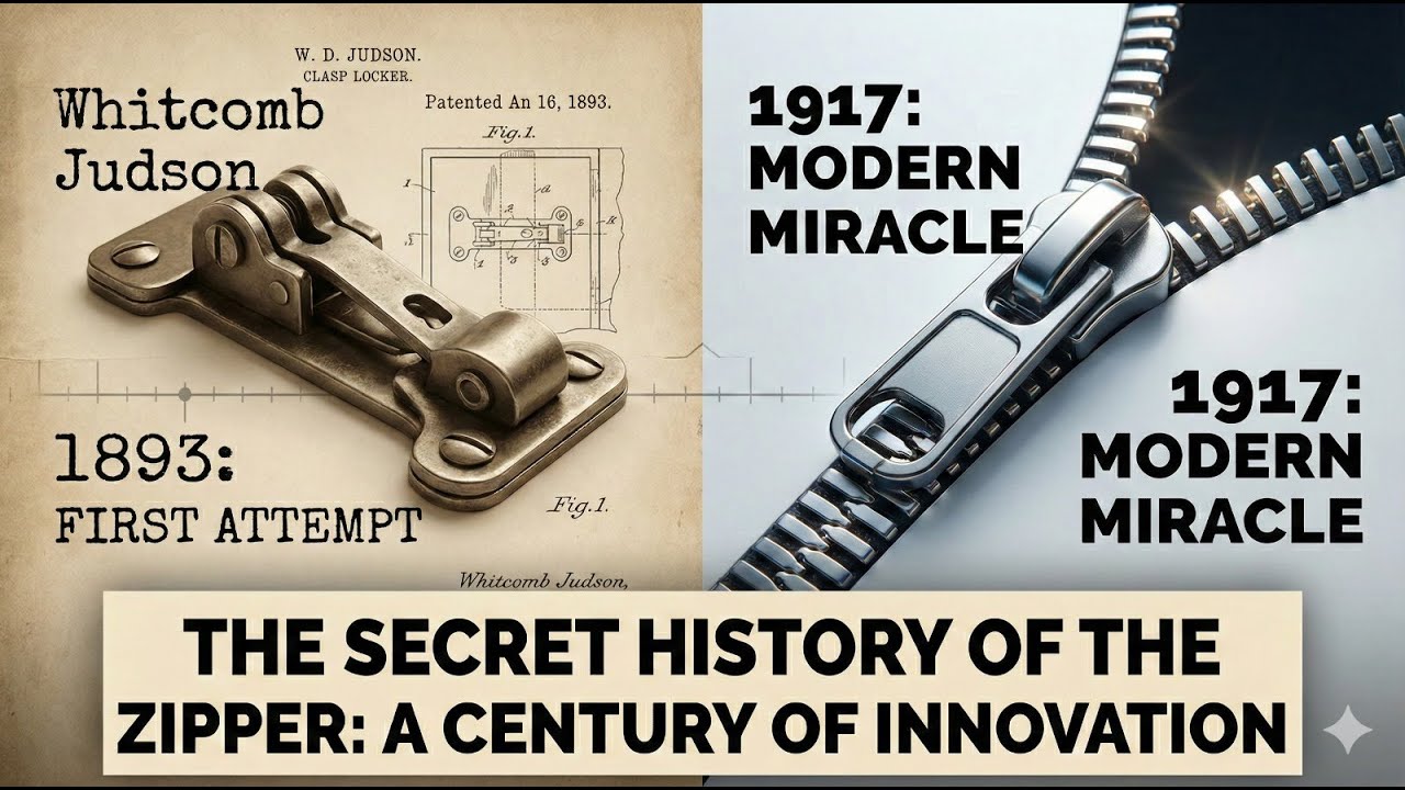 The Simple Invention That Took 60 Years to Get Right: The Zipper - YouTube