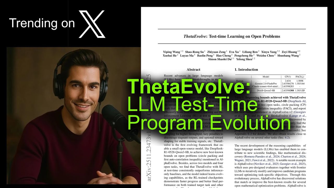 ThetaEvolve: LLM Test-Time Program Evolution - YouTube