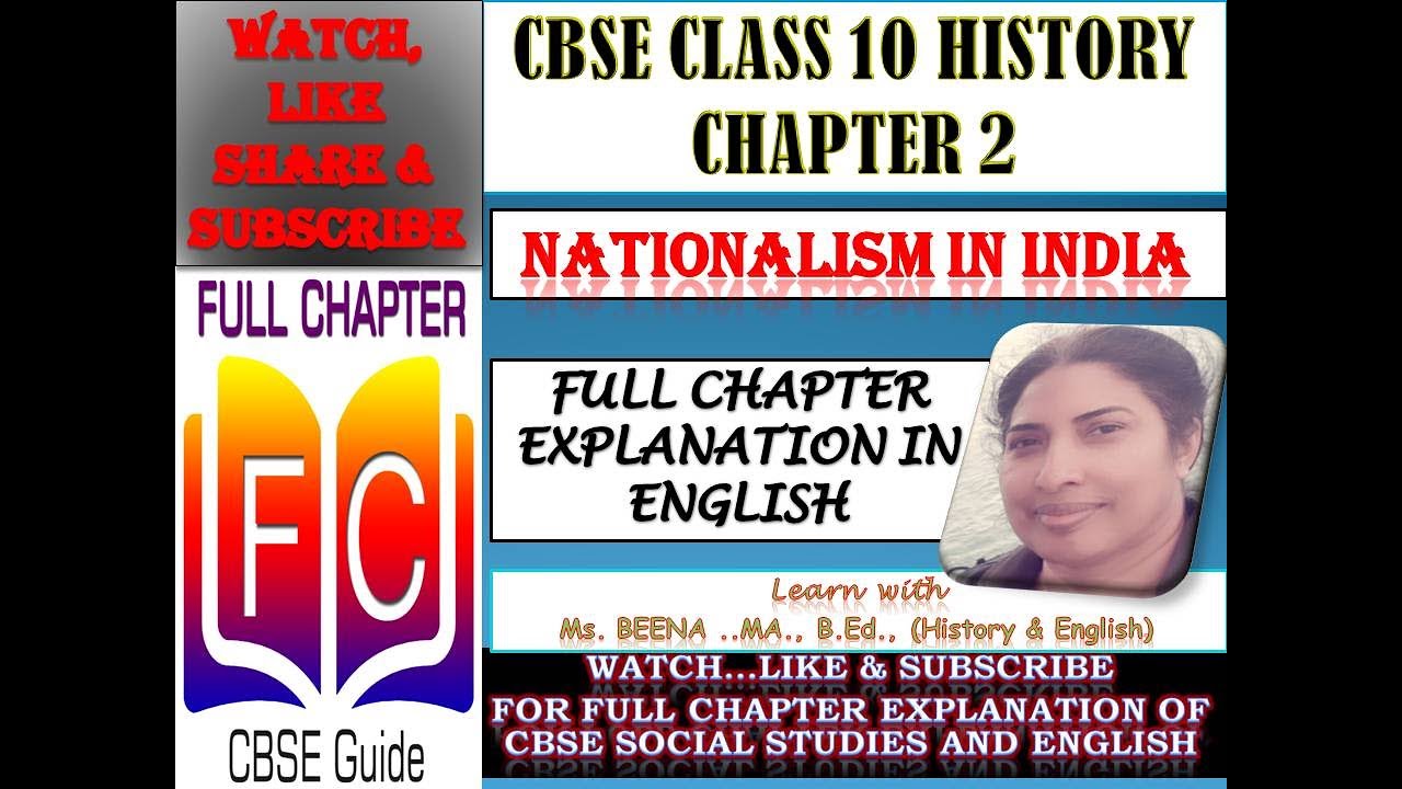CBSE|CLASS 10 HISTORY CHAPTER 2 - NATIONALISM IN INDIA / FULL CHAPTER ...
