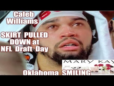 Caleb Williams SKIRT PULLED DOWN at NFL Draft | Oklahoma Sooners ...
