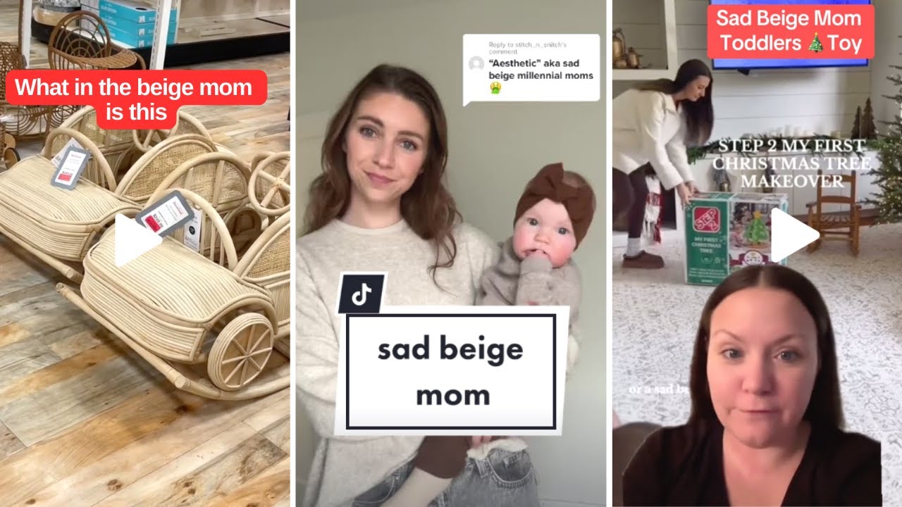 Sad Beige Moms of TikTok Sparks Backlash and Concern - YouTube