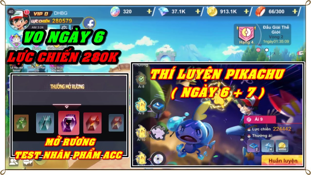 Pocket Mega | NGÀY 6 | V0 TEST NHÂN PHẨM MỞ " HỘP NHÂN VẬT CHÍNH " VÀ ...
