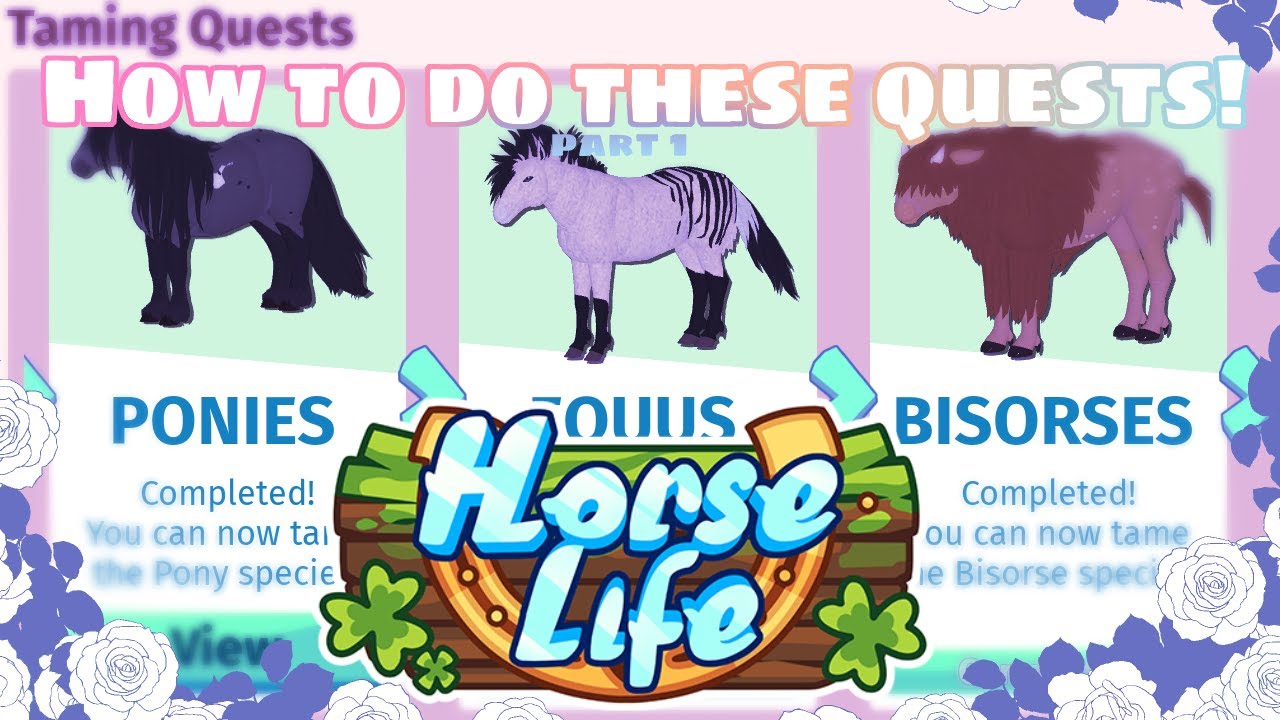 Horse life - How to complete the journal tasks Part 1 - Ponies, Equus ...