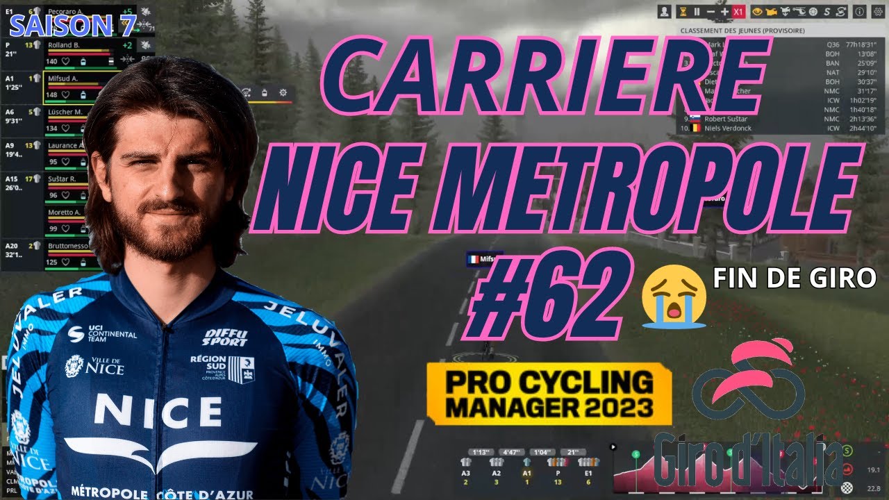 PRO CYCLING MANAGER 2023 - CARRIERE #62 - FIN DE GIRO - YouTube