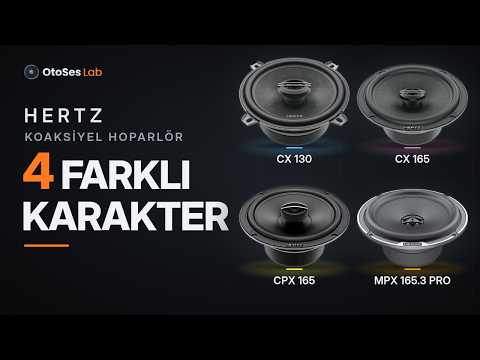 Hertz Koaksiyel Hoparlör Karşılaştırması | CX 130, CPX 165, CX 165, MPX 165.3 PRO