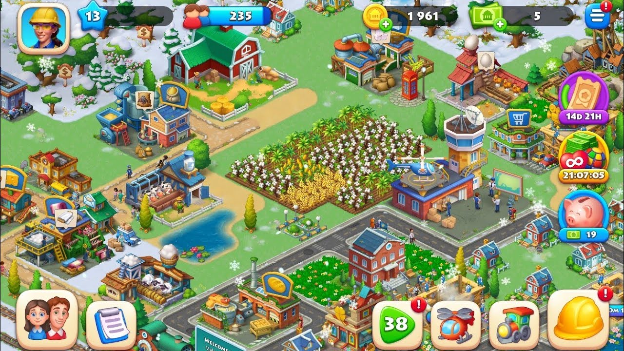 Township,City Building & Farming Level up!10 to Level up- 12 - YouTube