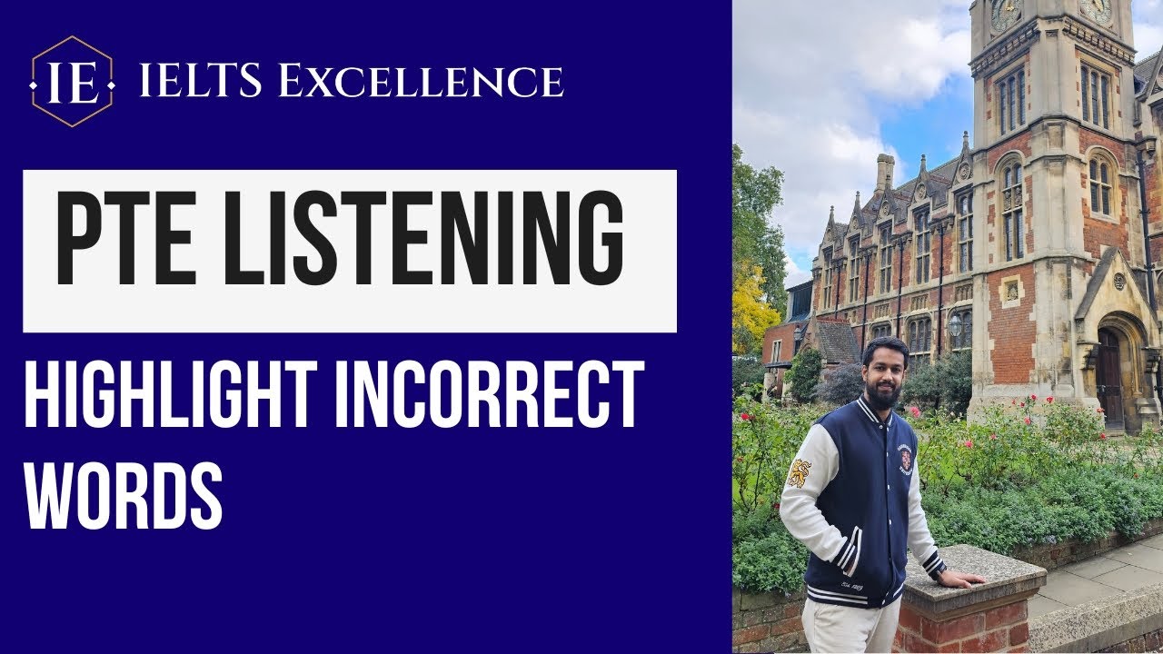 PTE Listening Highlight Incorrect Words Tips and Tricks Advanced Class ...