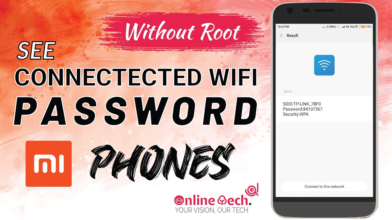 How To See Connected Wifi Password In Xiaomi All Phone Without Root See WiFi Password In MI How To See Connected Wifi Password In Xiaomi All Phone Without Root See WiFi Password In MI
