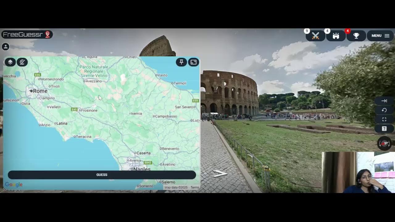 TRYING TO GUESS RANDOM PLACES WHILE I SHOULD BE STUDYING FOR MY FINALS ...