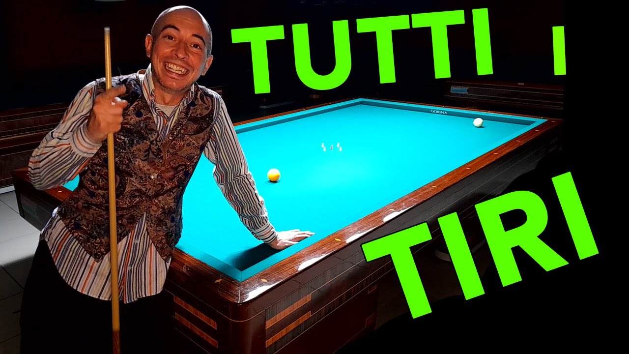 TUTTI i TIRI del BILIARDO all'italiana specialità STECCA Lezioni di ...