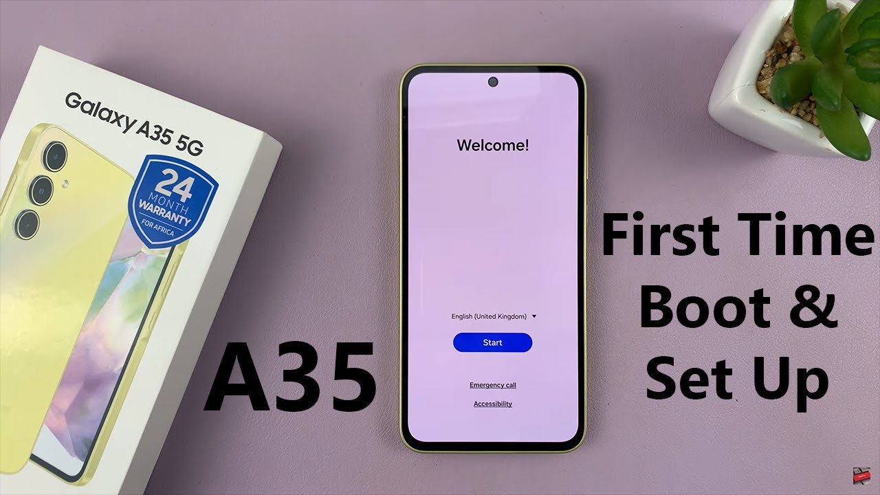 Samsung Galaxy A35 5G: First Time Boot & Set Up (Step-by-Step) - YouTube