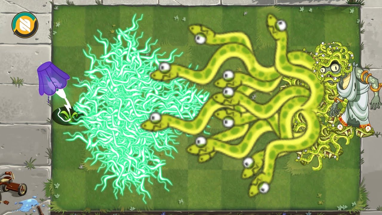 100 Plant Max Level Vs 180 Medusa Zombie !! Plants Vs Zombies 2 - YouTube