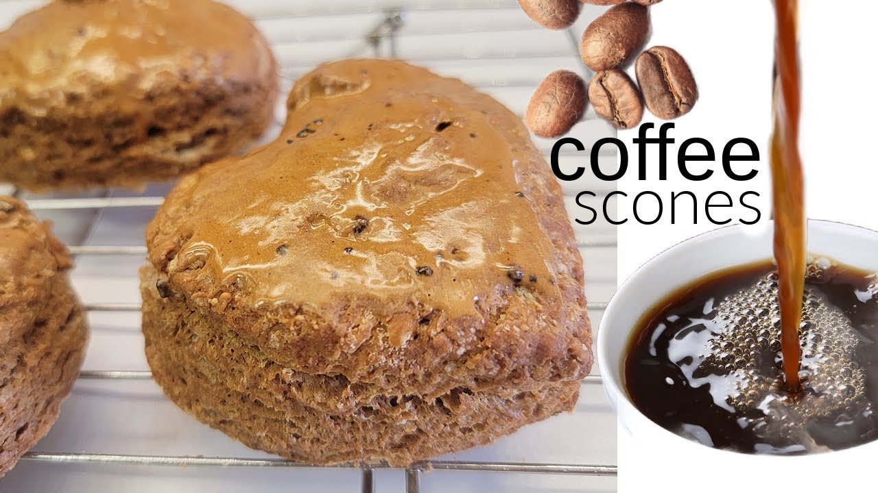 Coffee Scones with Coffee Icing - YouTube