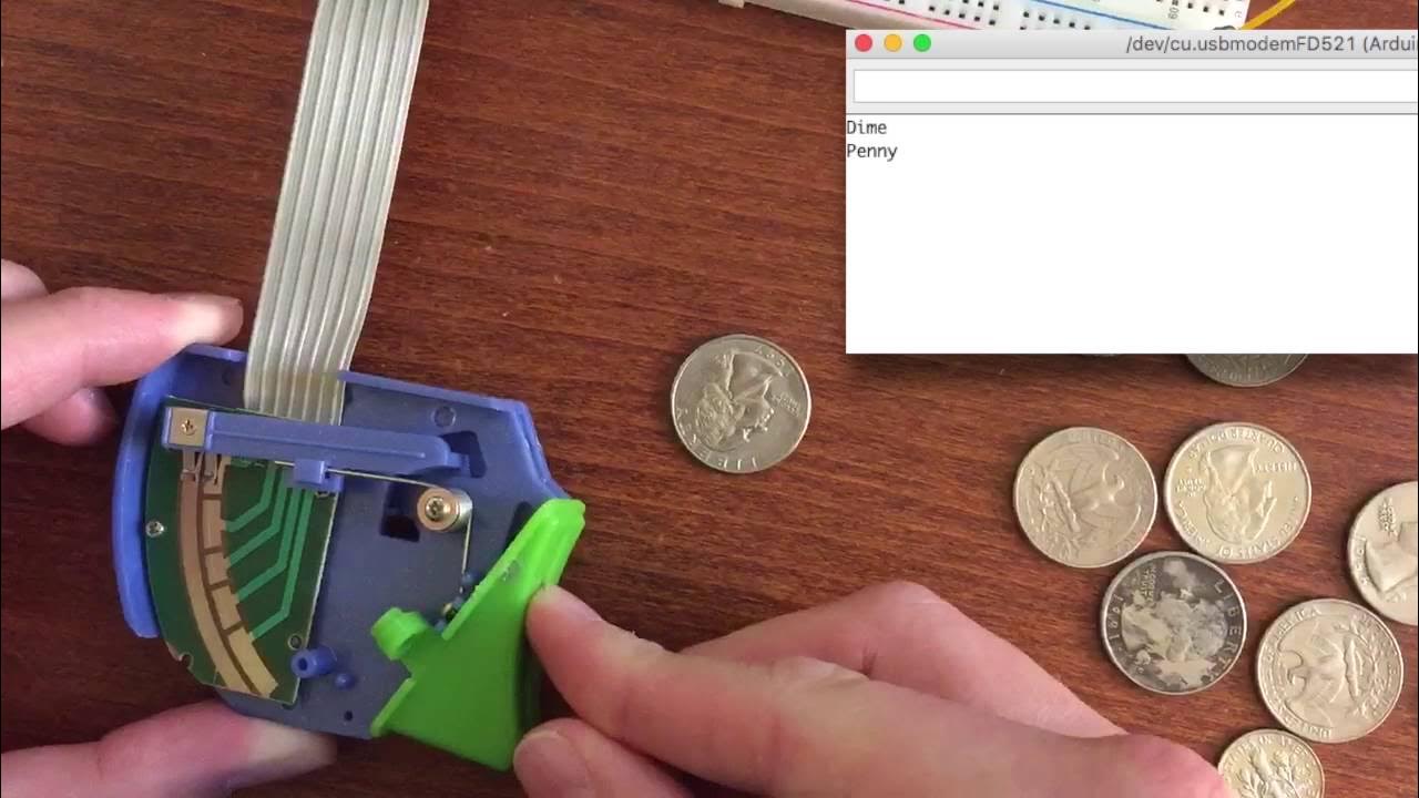 Arduino: coin slot detector - YouTube