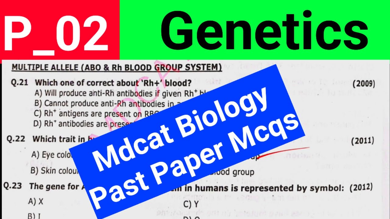 Mdcat biology past paper mcqs with solution|mdcat biology preparation ...