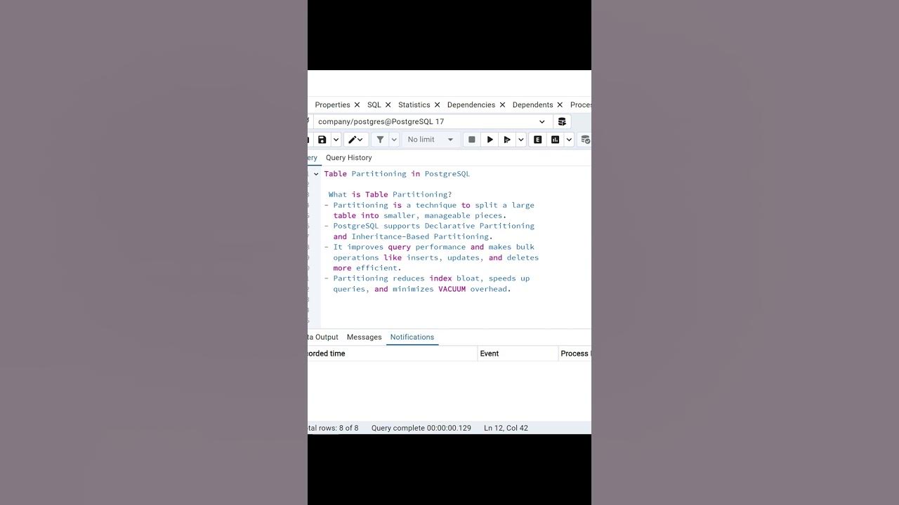 What Is Partitioning In PostgreSQL? || Best PostgreSQL Tutorial Shorts - YouTube