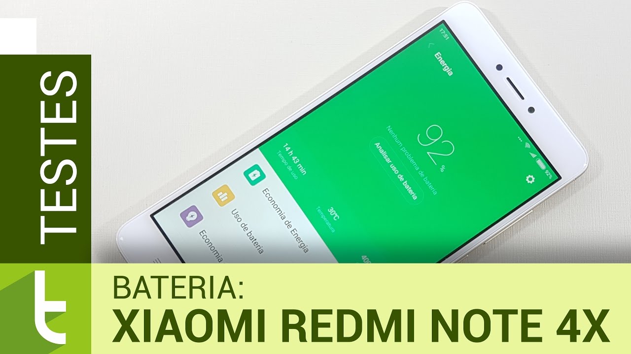 Autonomia do Xiaomi Redmi Note 4X | Teste de bateria oficial do ...