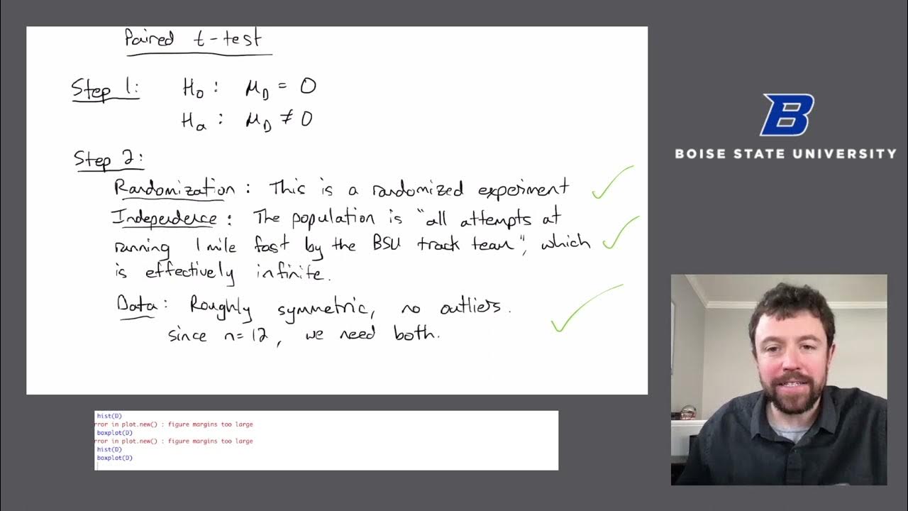 The Paired t-Test and Confidence Interval - YouTube