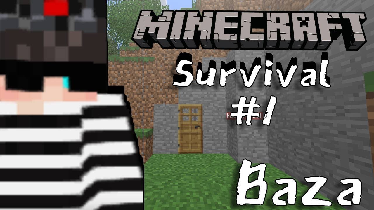 MINECRAFT SURVIVAL #1 - Znalazłem Miejsce Na Baze Budowa! - YouTube