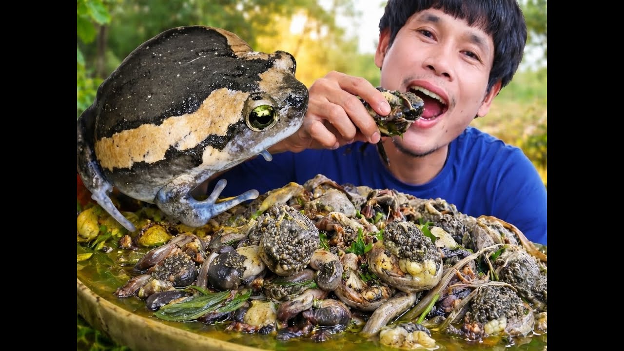 Boiled Banded Bullfrog with Spicy Fish Sauce - YouTube