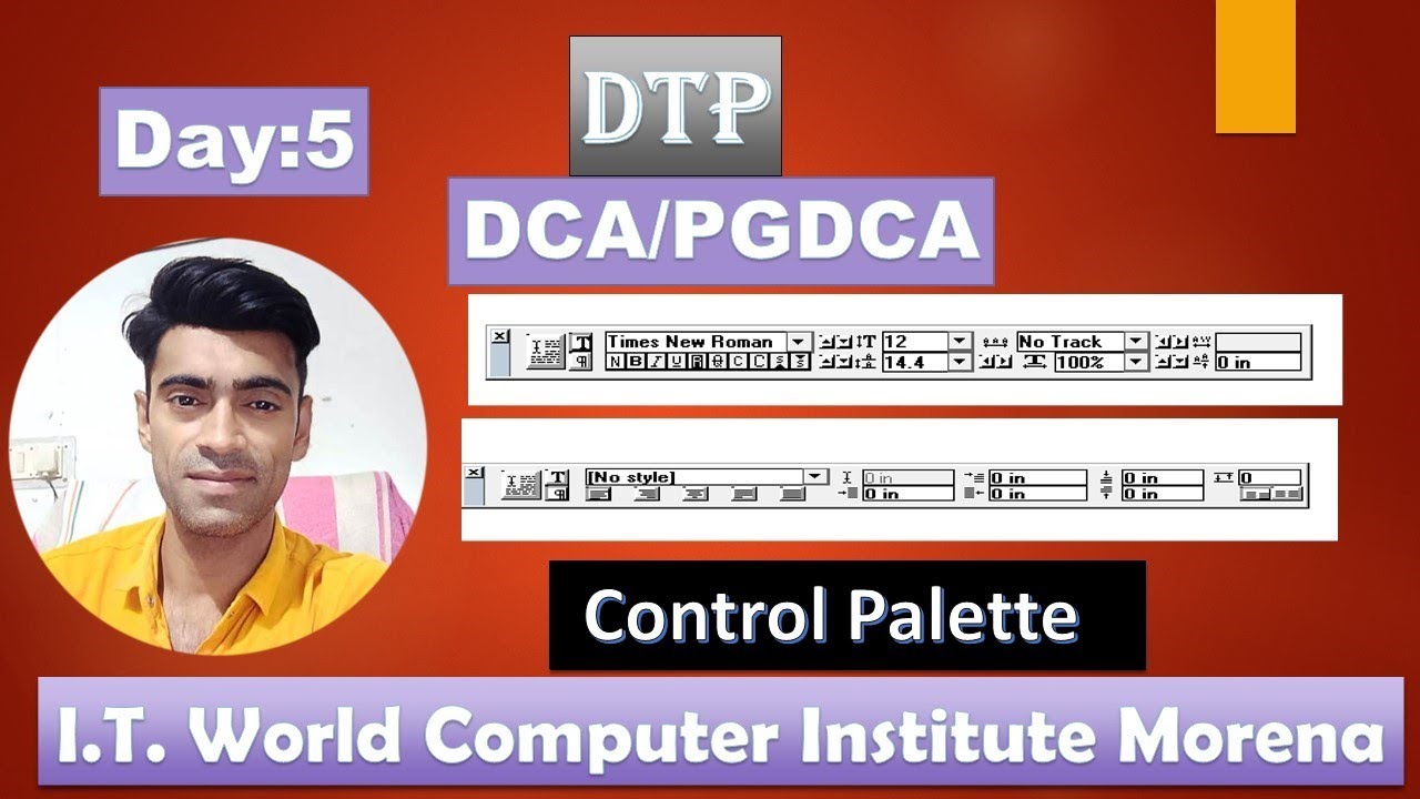 Control Palette PM 7.0 DCA and PGDCA Day -5 - YouTube