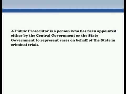 Definition of Public Prosecutor. - YouTube