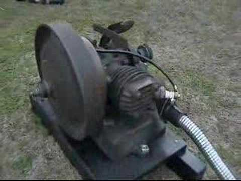 Antique Johnson Utilimotor gas engine - YouTube