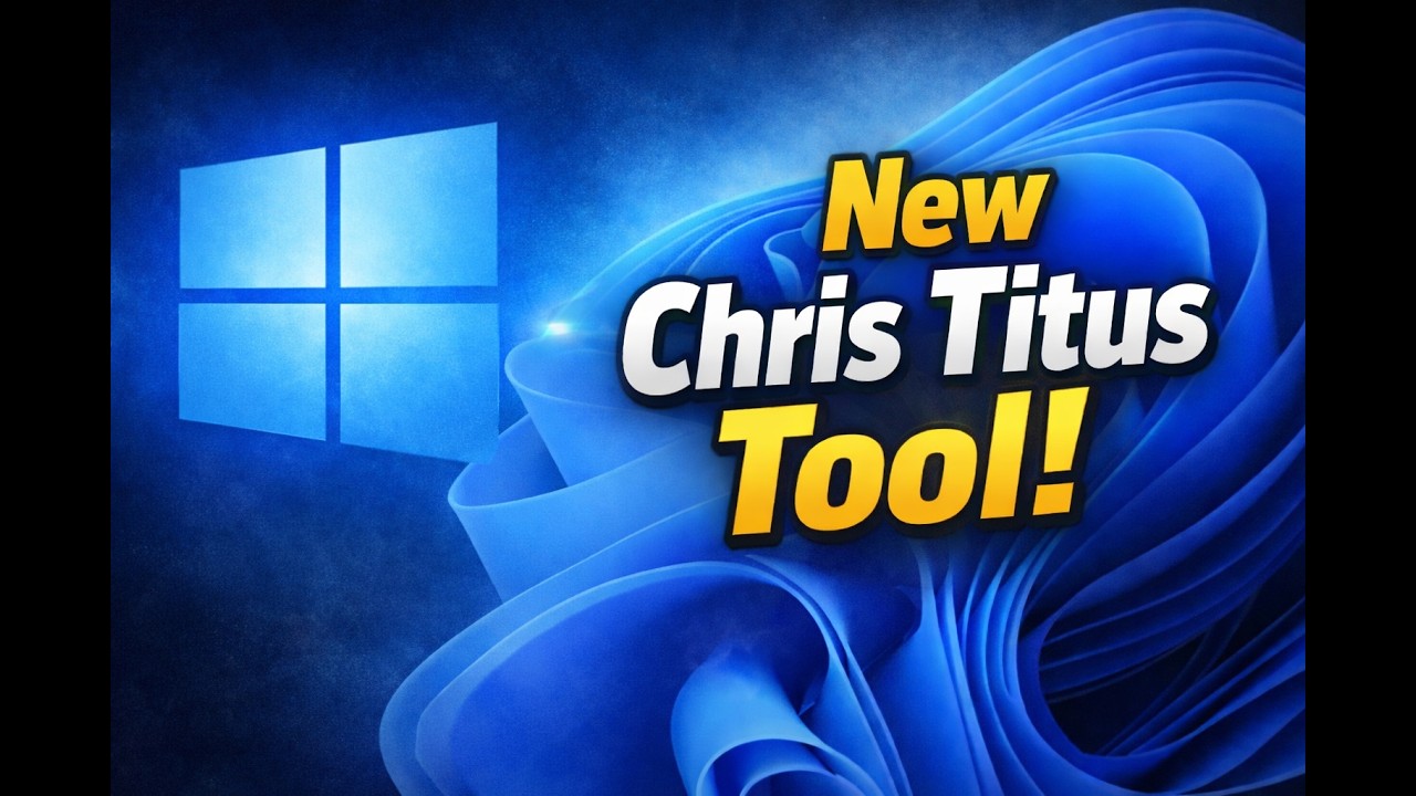 New Chris Titus Tool For Windows 10-11! - YouTube