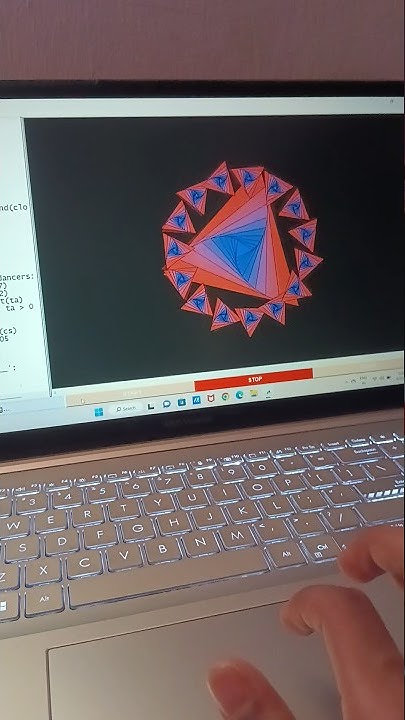 triangle flowers by using python language #python #pythonprogramming #coding #pythonforbeginners ...