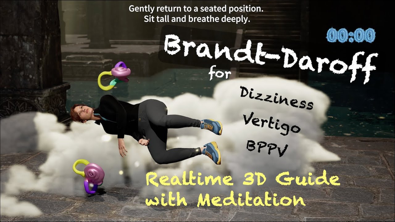 Brandt-Daroff Exercise for Dizziness (Follow-Along with 3D Guide) - YouTube
