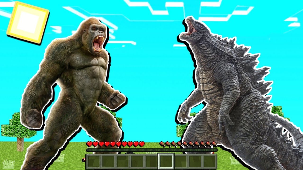 Godzilla vs King Kong Mod for Minecraft PE! (crazy) - YouTube