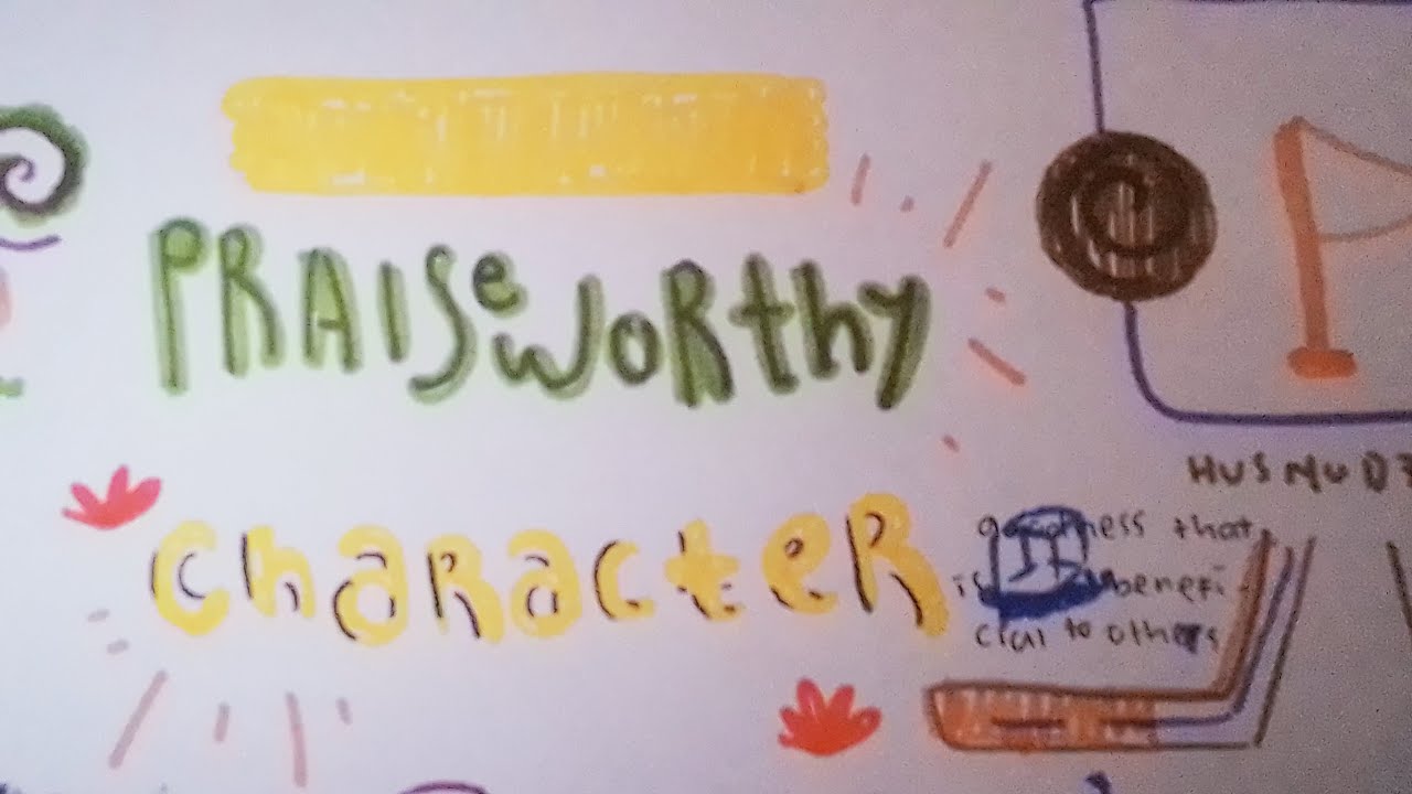 hanifida's presentation imagination map about praiseworthy character ...