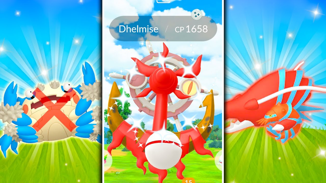ANOTHER SHINY POKEMON LOCKED BEHIND RAIDS IN POKEMON GO! Shiny Dhelmise ...
