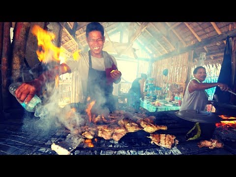 $3 Squid BBQ - Philippines Beach Food 🇵🇭