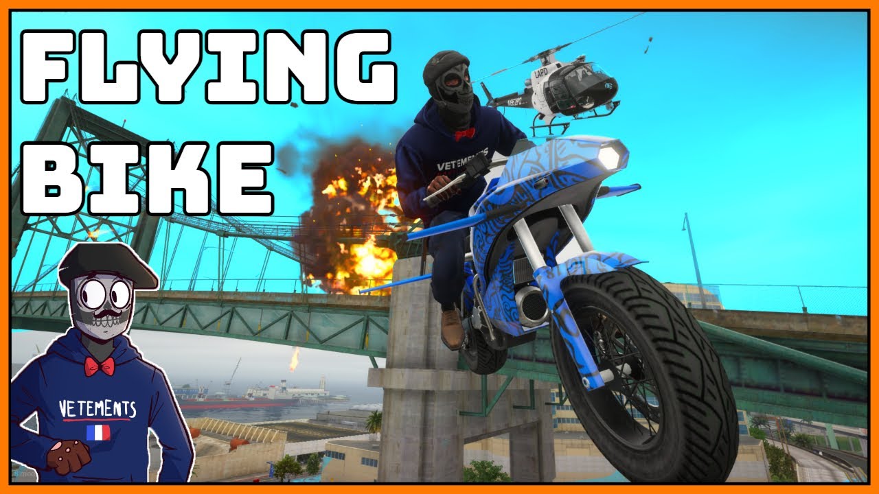 GTA 5 Roleplay - FLYING BIKE VS COPS! - RedlineRP - YouTube