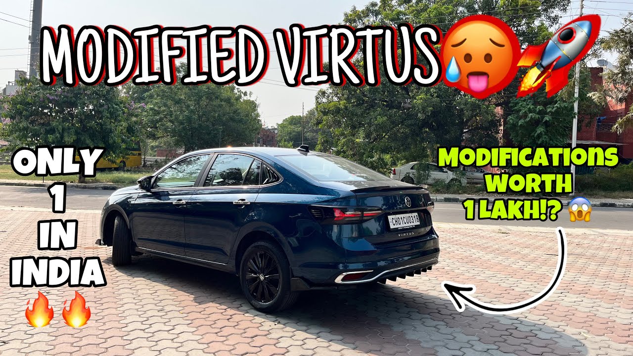 MODIFIED VIRTUS 🔥🚀 | CONVERTED VIRTUS HIGHLINE INTO GT 🥵 - YouTube