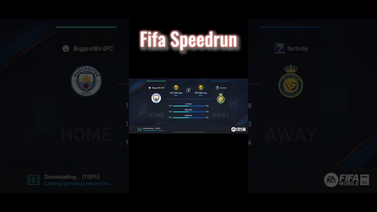 Fifa Speedrun #fifa - YouTube